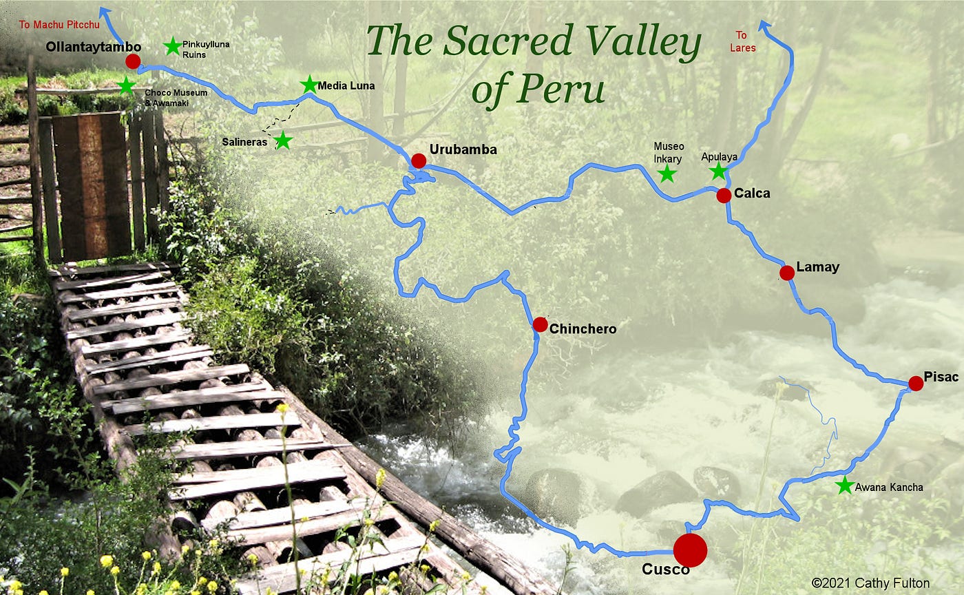 Sacred Valley Map for Exploring the Inca Heartland